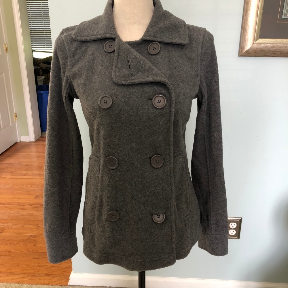 Fleece Double Breasted Jacket By Gap - Gem